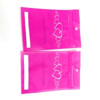 China pink Printed Three Side Sealed Mylar Pouch With Clear Transparent Window For Bracelets Packaging / jewelry for sale