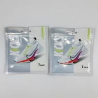 China Reusable Plastic Mini Zipper Pouch Shoe Pad Packaging Bags Three Side Seal Bag For Shoelaces for sale