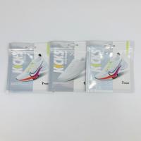 China Reusable Plastic Mini Zipper Pouch Shoe Pad Packaging Bags Three Side Seal Bag For Shoelaces for sale