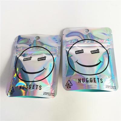 China 3.5g Cbd Herbal Incense Packaging Matte Glossy 12C VMPET Cbd Zipper Bag for sale