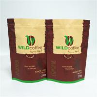 China Laminated Plastic Aluminum Foil Zip Lock Bag Stand Up Pouch /Matt White Foil Pouch /Zip Lock Coffee Bag for sale
