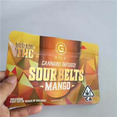 China 4X6 Inches Mylar Ziplock Bags Foil Lined THC CBD Swiss Weeds for sale
