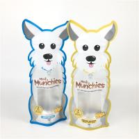 China Custom Resealable Plastic Zip Lock Dog Treats Packaging With Clear Window Soft Touch Plastic 3.5g Packs Mylar Bags  for sale