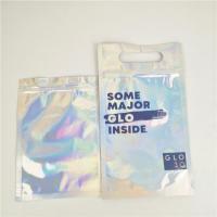 China Glossy UV CMYK Zipper Holographic Bags MOPP Plastic Food Packaging Bag for sale