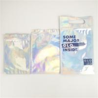 China Glossy UV CMYK Zipper Holographic Bags MOPP Plastic Food Packaging Bag for sale