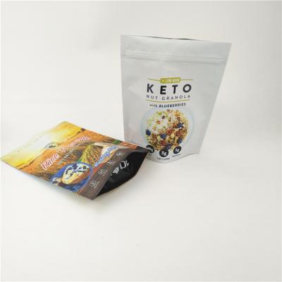 China CMYK CPP Resealable Mylar Bag Frosted Stand Up Doypack Zipper 120mic MOPP for sale