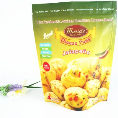China 110mic Resealable Zipper Bags CMYK Plastic Popcorn Stand Up 1.2C MPET for sale