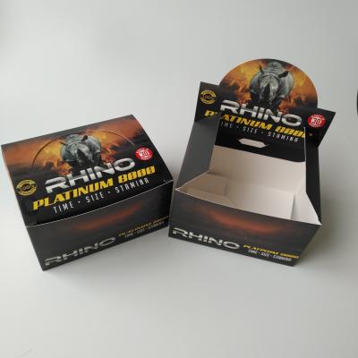 China 3D Effect Display Paper Packaging Box 4C Cardboard For 69 Rhino Blister Card for sale