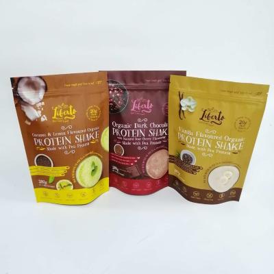China Laminated VMPET Aluminum Foil Stand Up Bag Plastic Mylar Zipper Bag Moisture Proof for sale