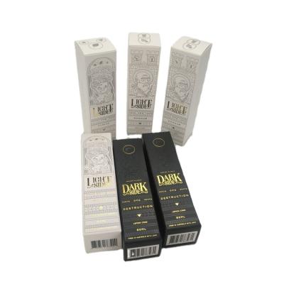 China Gold Silver Fold Paper Display Box Hot Stamping For Dropper Bottle Packaging for sale