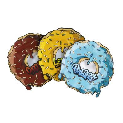 China Round Circle Irregular Resealable Die Cut Mylar Bag Custom Shape 3.5 7 Grams for sale