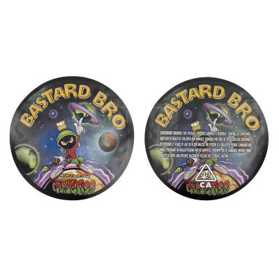 China Mixed Circle Edibles Die Cut Shaped Mylar Foil Packaging Bag Smell Proof 3.5g for sale