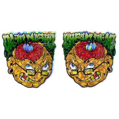 China Custom Printed Zip Lock Mylar Bags Heat Seal Gummies Snack Zipper Bags Aluminium Foil for sale