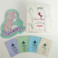 China Heat Sealed Cosmetics Sample Packaging Sachets Flat Pouch Mylar Foil 3 Sides Seal Bags for sale