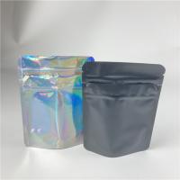 China Hologram Plastic Pouches Packaging Stand Up Zipper Bag Childproof for sale