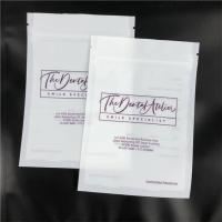China Custom Printed Flat Aligners Mylar Matte Packaging Bags With One Side Clear for sale