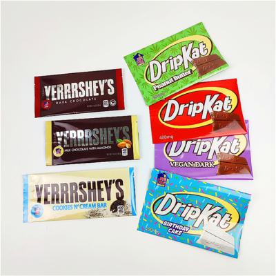 China Custom Printed Mylar Edibles Snack Bag Packaging For Chocolate Bar 400mg for sale