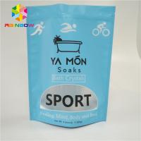 China Body Scrub Soaks Bath Salt Packaging Bag Stand Up Doypack With Logo Zip Lock And Window for sale