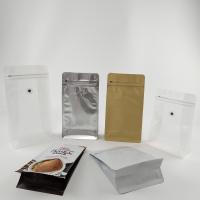 China Matte Clear Mylar Aluminum Foil Bags 100g 250g 500g Flat Bottom Packing Bag for sale