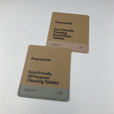 China Digital Printed OEM Reusable PLA Compostable Sachet Flat Bag For Make Up Cleansing Pads for sale