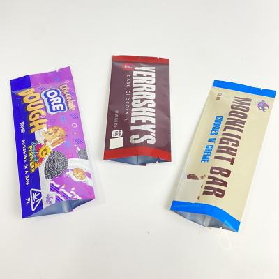 China Custom Logo Back Sealed Bag Candy Gummies Seed Packaging Pouches for sale