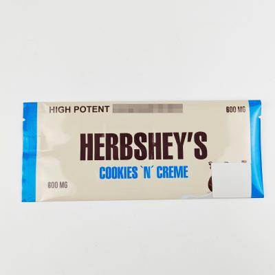 China Chocolate Bar Candy Food Grade Plastic Bag Recyclable Aluminum Foil Pouches for sale