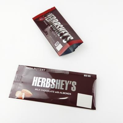 China 600mg Chocolate Packaging Pouch Custom Logo Foil Bag Chocolate Packing Sachets for sale