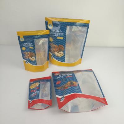 China Glossy Smell Proof Packaging Bags Snack Dried Food Mylar Ziplock Stand Up Bags for sale
