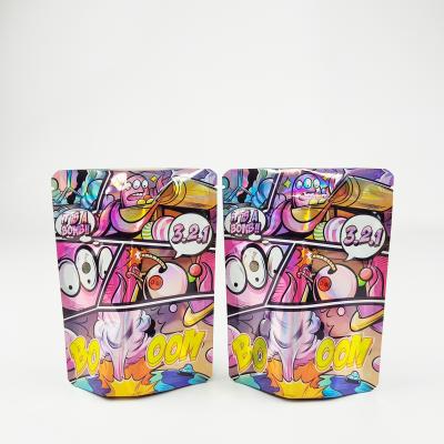 China 3.5g 7g 14g 28g Food Mylar Bags Customized Cangy Gummies Stand Up Ziplock Bags for sale