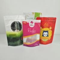 China 3.5g Edible Food Packaging Bag Mylar Stand Up Pouches With Zipper Window for sale