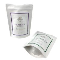 China Coffee Tea Packaging White Frosted Ziplock Bag Smell Proof With Your Logo for sale