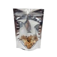 China CMYK Aluminum Foil Packaging Mylar Doypac Clear Window Front Silver Back Stand Up Resealable for sale