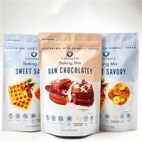 China Printed Food Grade Mylar Pouch Cookie Cake Snack Bag Packaging Zip Lock Laminated for sale