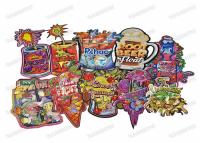 China Holograph Custom Shaped Aluminum Soft Touch 3.5g food packaging Mylar Bags Die Cut Pouches for sale