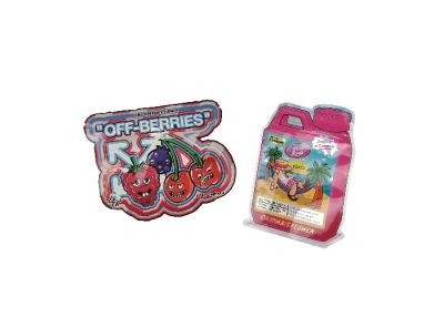 China Special Shaped Childproof Zip Lock Bags Resealable 3.5g - 28g Smell Proof Pouches for sale
