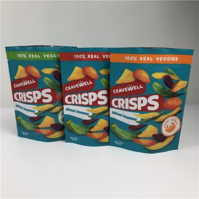 China Custom Order Accepted Snack Chips Bag Packaging with Resealable and Screen Printing Features for sale