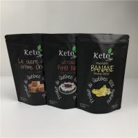 China Matte Black Fast Printing Time and Custom Printed Bags For Shake Supplement Powder Packaging Bags for sale