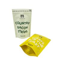 China Biodegradable Coffee Bean Packaging Pouch Kraft Paper Recyclable Stand Up Pouch Coffee Bag for sale