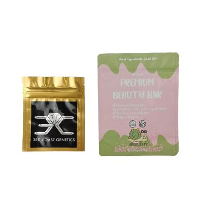 China Glossy Finish Front Window Mylar Pouch For Candy Flower Ziplock Bag  Smell Proof Stand up Pouch for sale