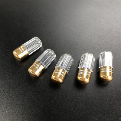 China Octagon Style Plastic Medicine Container With Metal Spout For Male Enhancementl Pills for sale