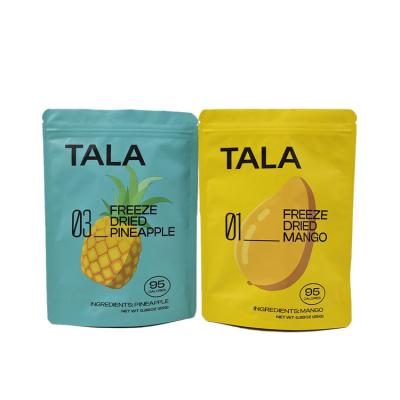 China Custom Printed Plastic Stand Up Snack Mango Pineapple Dried Fruit Resealable Mylar Bags for sale