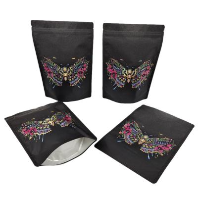 China Hot Sale Customized Stand up Smell Proof Bags with Logo Digital Printing Biodegradable Resealable Mylar Bags for sale
