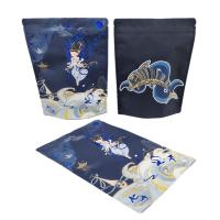 China Custom Printed Ssmell Proof Bags with Logo Stand Up Aluminum Foil Zipper Bag with UV Printed for sale