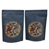 China Low MOQ Custom Stand Up Zipper Coffee Pouch Aluminum Foil Resealable Mylar Bag for Protein Coffee Spice Powder for sale