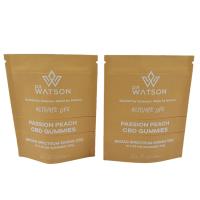 China Hot Sale Custom Design Printed Biodegradable Stand Up Kraft Paper Bag Eco Friendly Gummie Candy Packaging for sale