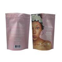 China Matte Printed Resealable Packaging Bag Zip Lock Plastic Bath Salt Body Scrub Standing Up Pouch With Zipper for sale