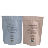 China Recyclable Zip Lock Stand Up Pouch Aluminum Foil Body Scrub Enjoy Spa Bath Soak Sea Salt Biodegradable Plastic Packaging for sale