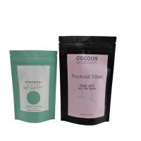 China Recyclable Zip Lock Stand Up Pouch Aluminum Foil Body Scrub Enjoy Spa Bath Soak Sea Salt Biodegradable Plastic Packaging for sale