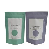 China Recyclable Zip Lock Stand Up Pouch Aluminum Foil Body Scrub Enjoy Spa Bath Soak Sea Salt Biodegradable Plastic Packaging for sale