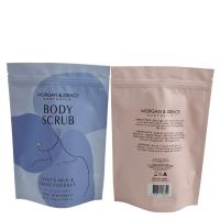 China Spa Bath Soak Scrub Salt Package Bag Stand Up Zipper Plastic Bag Soap Sea Salt Bath Product Packaging Bags for sale